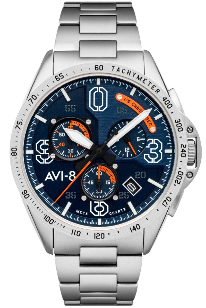 AVI-8 Blakeslee Chronograph Silver Oak AV-4077-22 AV-4077-22
